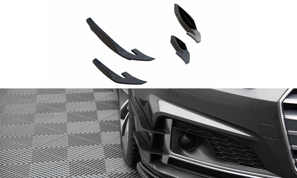 Audi - B9 - S5/A5 S-Line - Front Bumper Wings (Canards) – Maxton Design ...