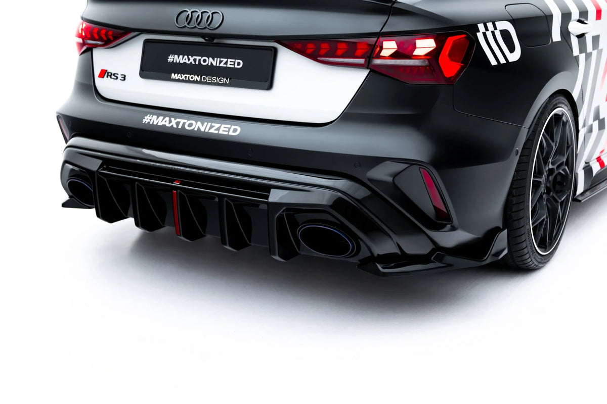 Audi - RS3 Sedan - 8Y Facelift - Rear Side Splitters - V2 – Maxton ...