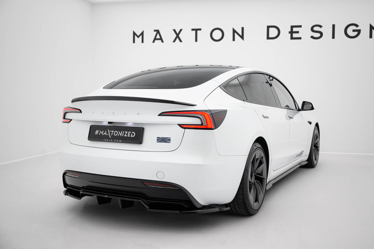 TESLA - MODEL 3 PERFORMANCE - FACELIFT - REAR SPLITTER (WITH VERTICAL ...