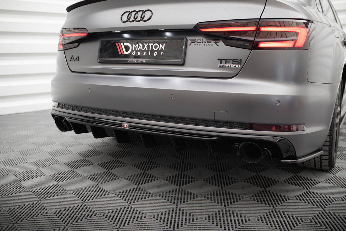 Audi - A4 S-line B9 - Rear Valance (Version with single exhaust tips o ...
