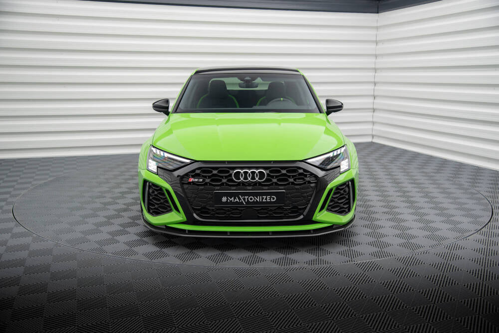 Audi - RS3 8Y - Front Splitter - CARBON FIBER – Maxton Design Canada