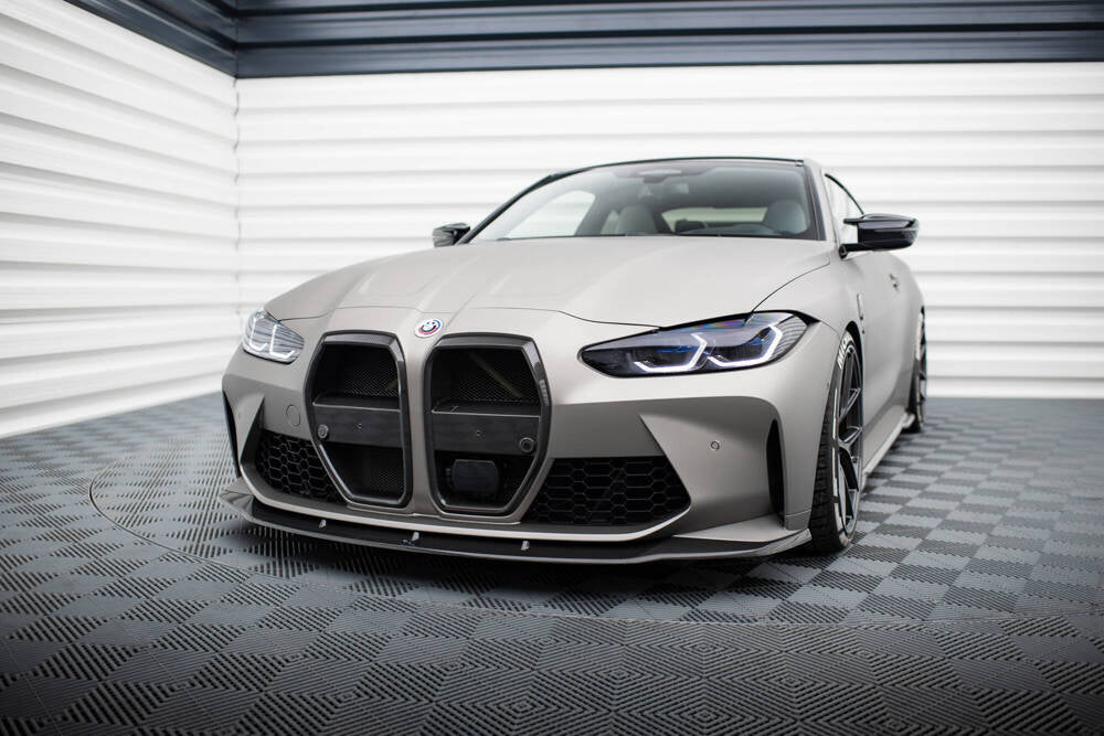 BMW - G82 / G80 - M4 / M3 - CARBON FIBER FRONT SPLITTER - V3 – Maxton ...
