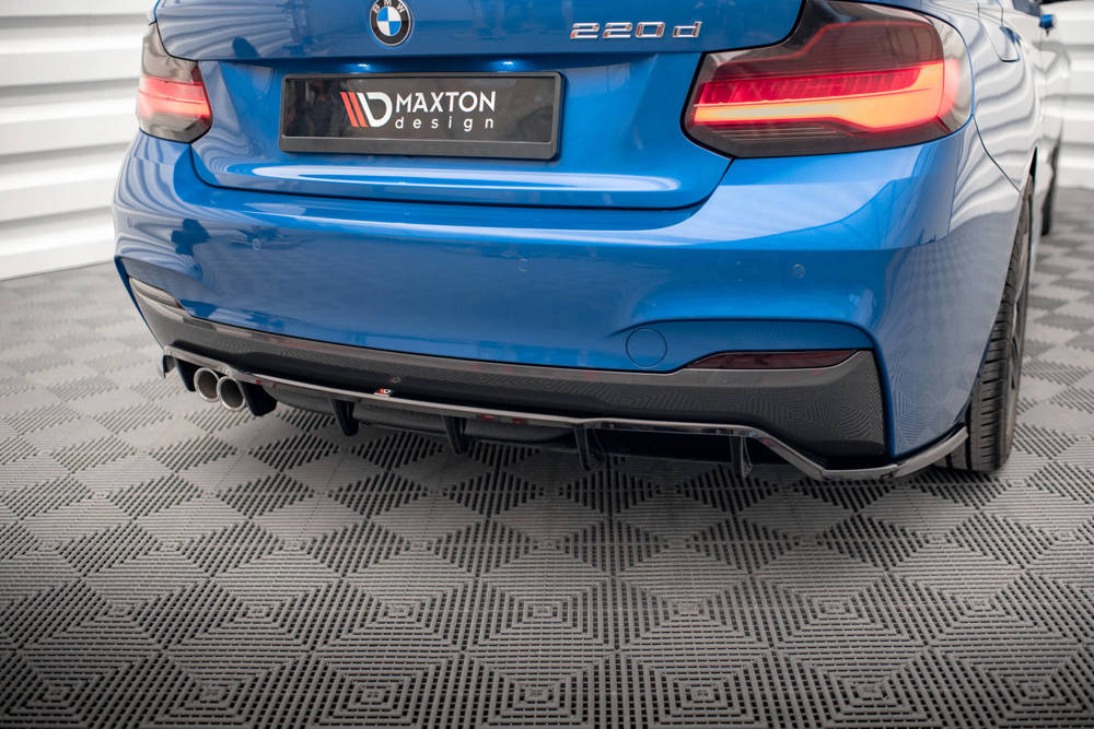 BMW - 2 MPACK - F22 - Central Rear Splitter(with Vertical Bars ...
