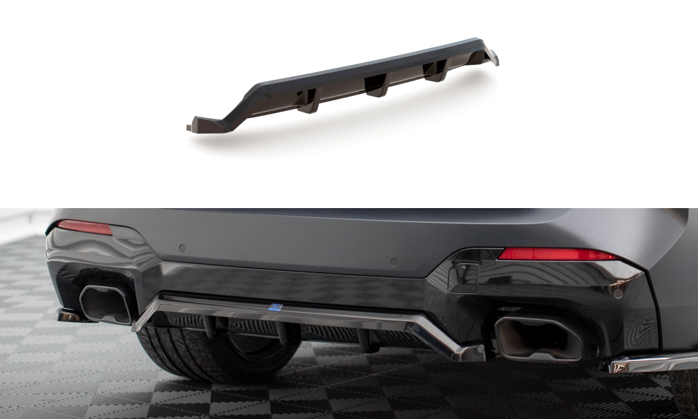 BMW - X3 - MPack - G01 - Facelift - Central Rear Splitter (with Vertic ...
