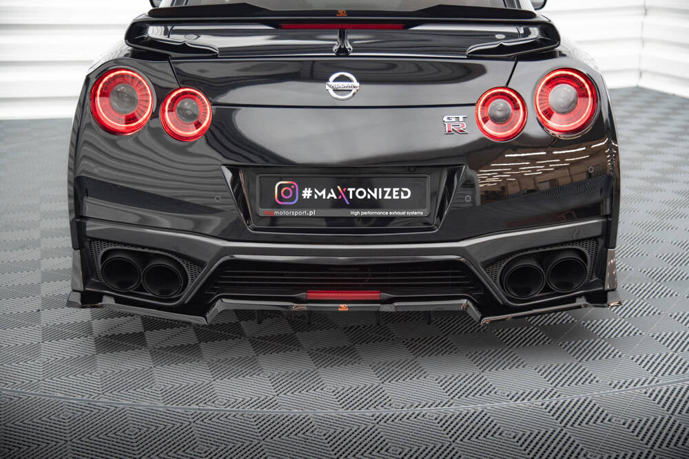 NISSAN - GTR R35 - FACELIFT - Central Rear Splitter (with Vertical Bar ...