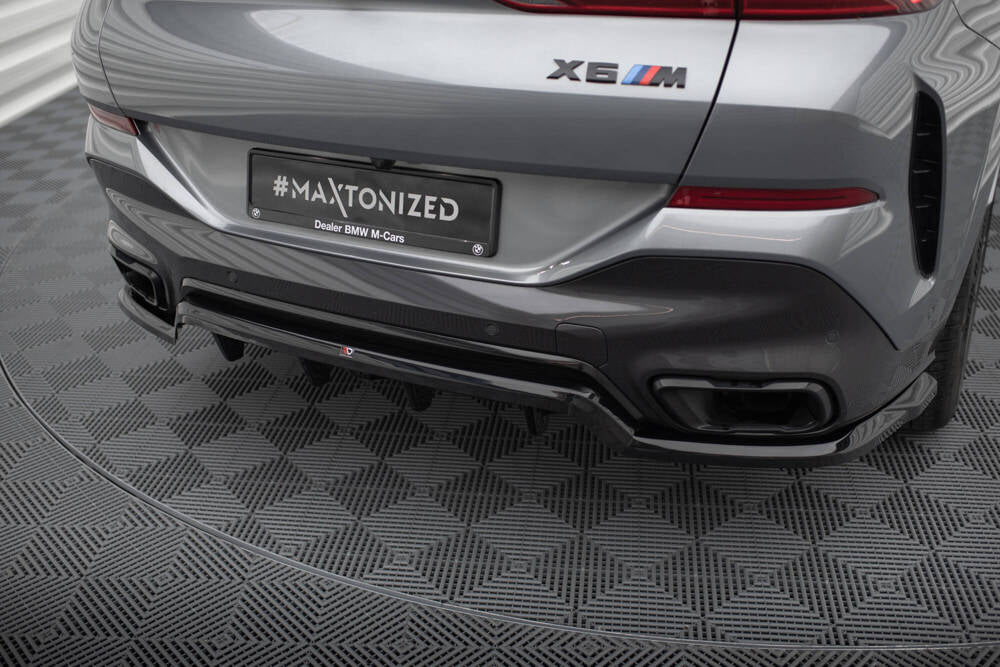 BMW - X6 M-PACK - G06 FACELIFT - CENTRAL REAR SPLITTER (WITH VERTICAL ...