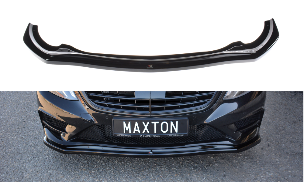 MERCEDES BENZ - S LONG AMG - LINE W222 - Front Splitter - V1 – Maxton ...