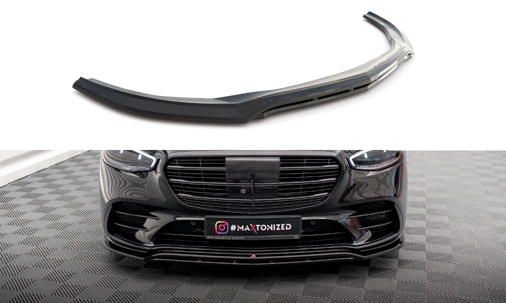 MERCEDES BENZ - S LONG AMG - LINE W223 - Front Splitter – Maxton Design ...