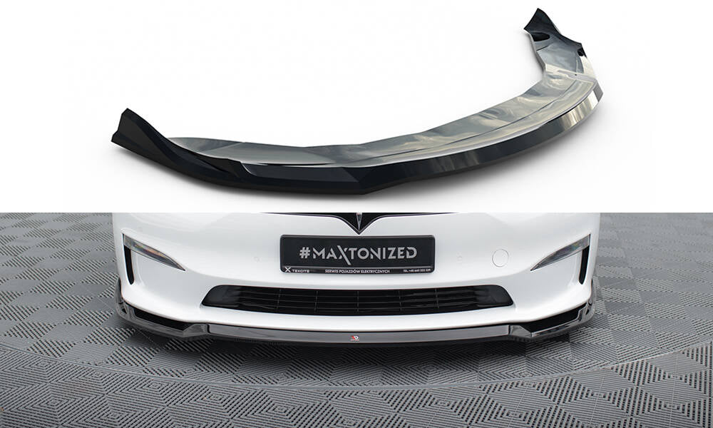 Tesla - Model S Plaid - Facelift - Front Splitter - V2 – Maxton Design ...