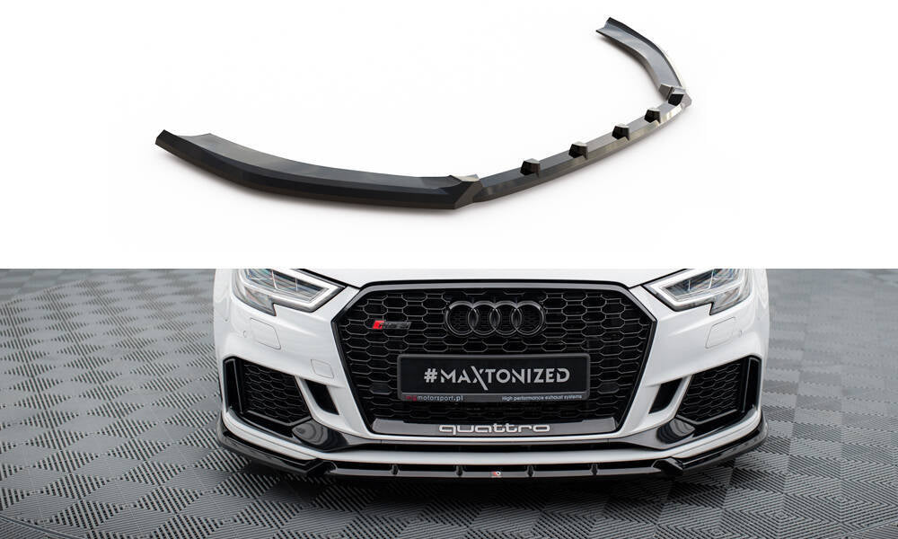 Audi - RS3 8V Facelift - Sedan - Front Splitter - V3 – Maxton Design Canada