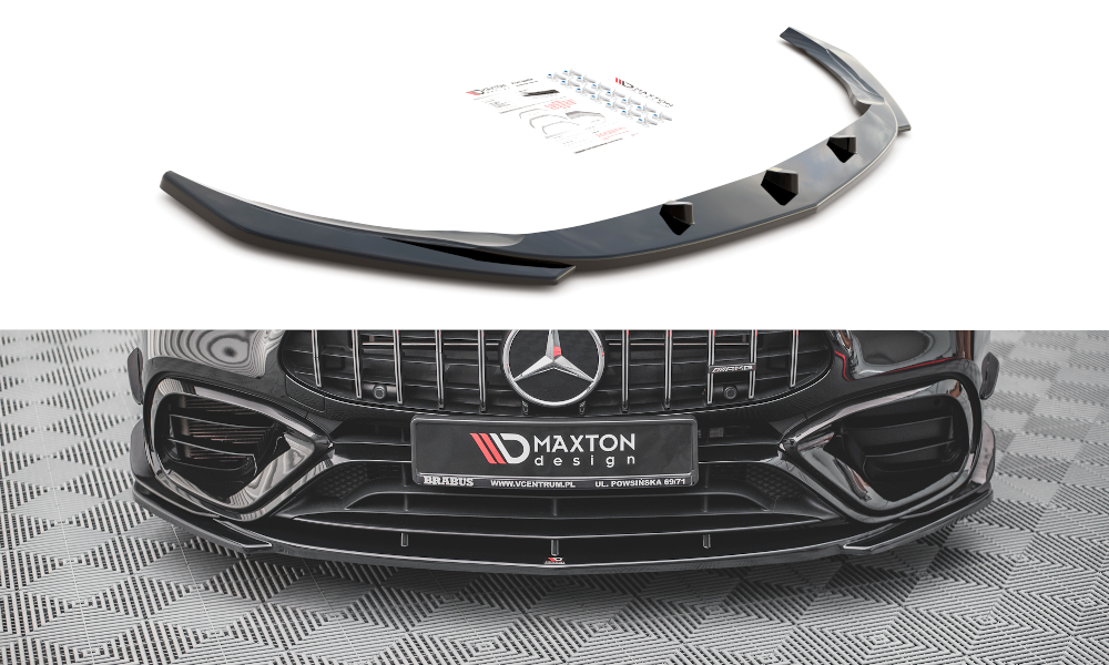 Mercedes - CLA - 45 AMG - AERO - C118 - Front Splitter - V3 – Maxton ...