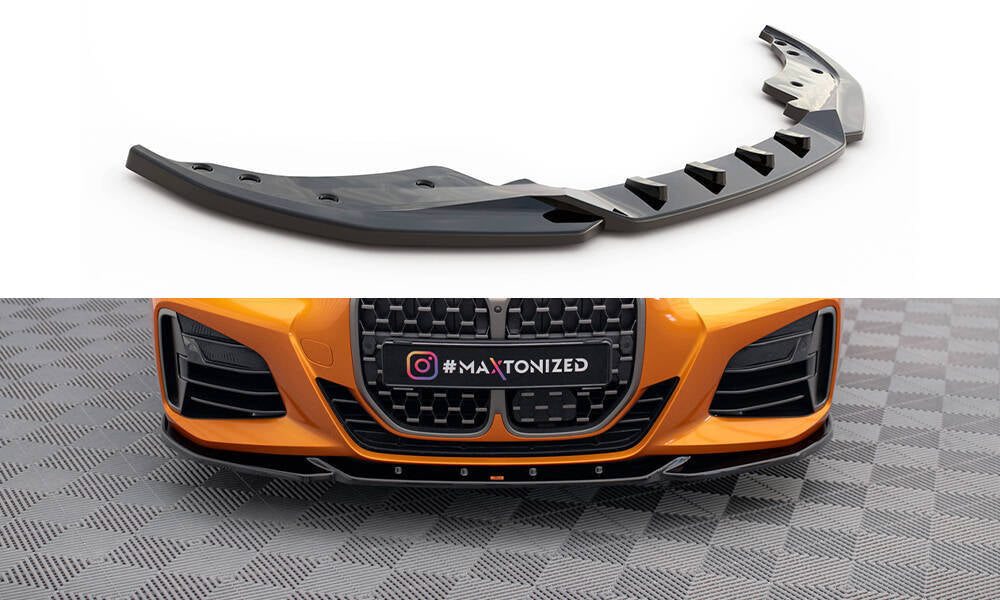 BMW - 4 M-Pack / M440i G22 / G23 - Front Splitter - V4 – Maxton Design ...