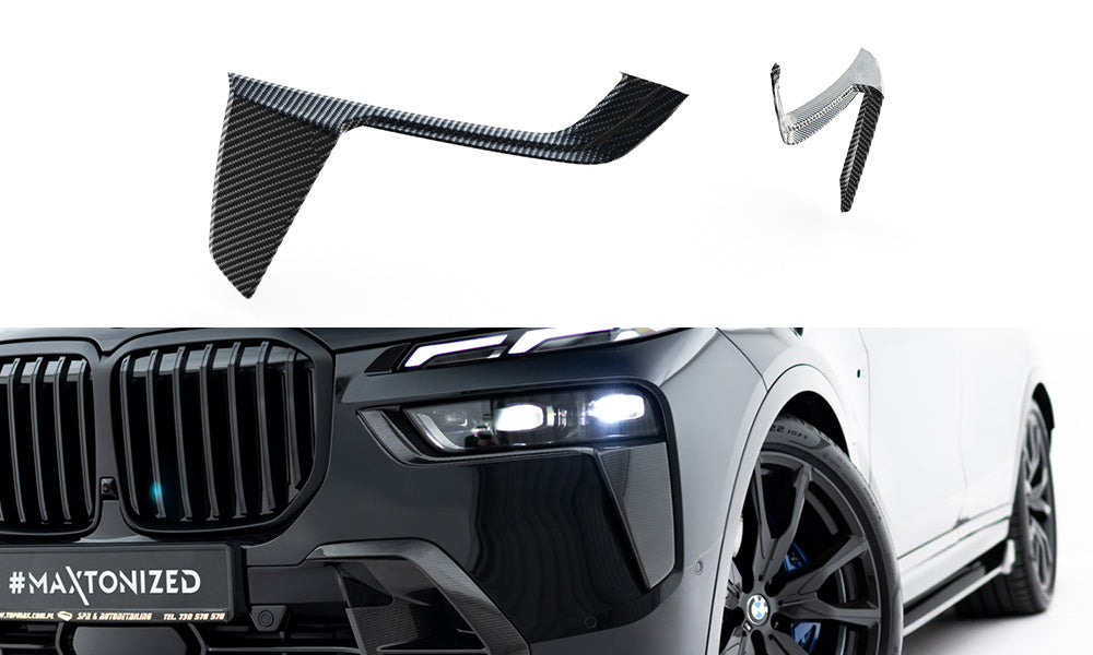 BMW - X7 M-PACK - G07 FACELIFT - CARBON FIBER FRONT BUMPER AIR INTAKES ...