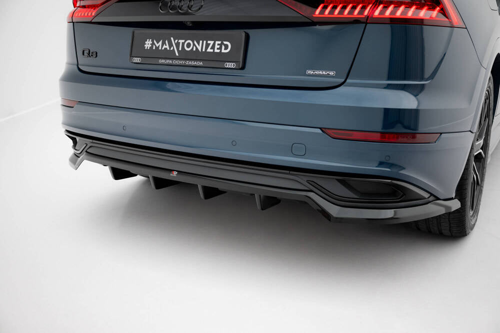 Audi - Q8 - Mk1 - Rear Splitter (with vertical bars) – Maxton Design Canada