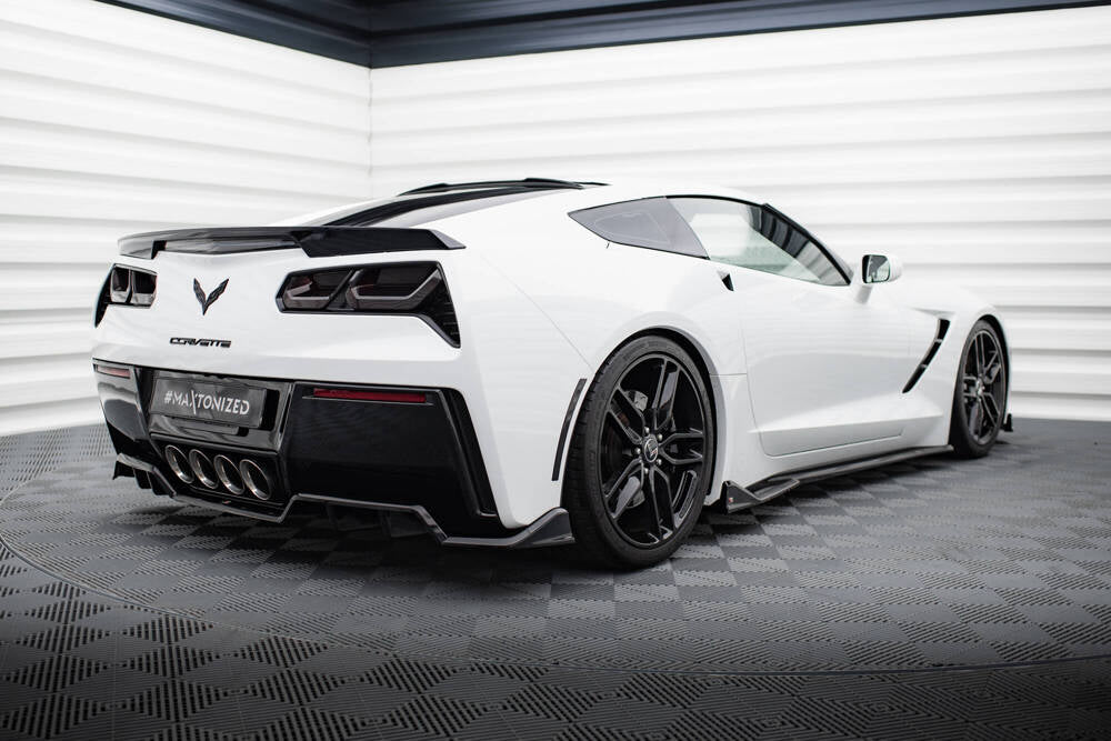 CHEVROLET - CORVETTE - C7 - REAR SPLITTER (WITH VERTICAL BARS) + REAR ...