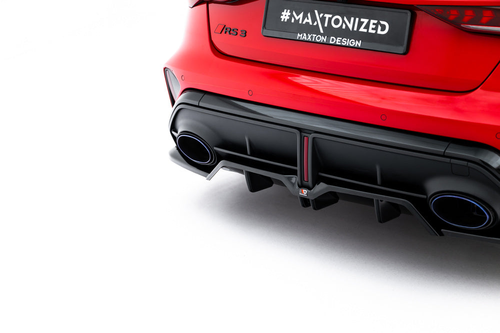 Audi - RS3 Sedan - 8Y Facelift - Rear Splitter (with vertical bars ...