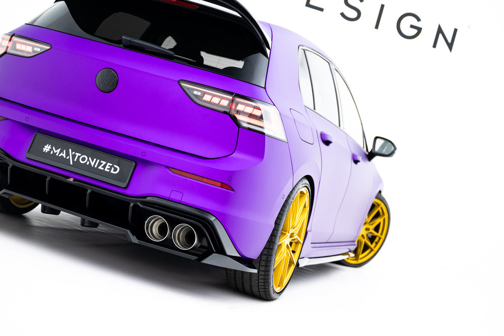 Volkswagen - Golf R - MK8/ Mk8 Facelift - Rear Splitter (with vertical ...