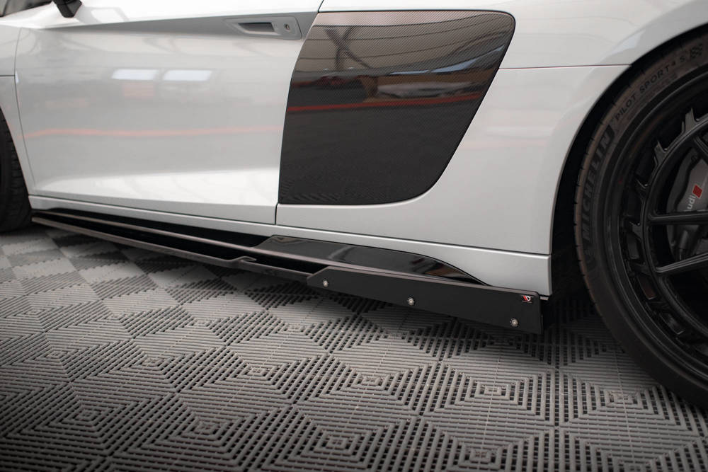 Audi - R8 - MK2 FACELIFT - Side Skirts Diffusers - V2 + Wings – Maxton ...