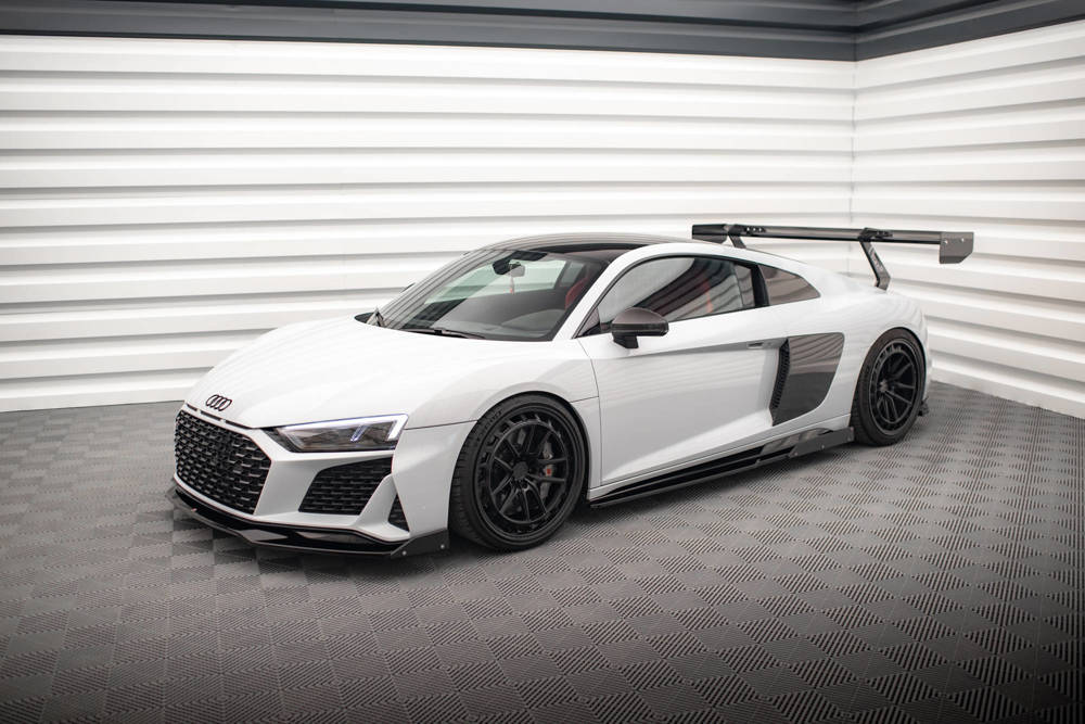 Audi - R8 - MK2 FACELIFT - Side Skirts Diffusers - V2 + Wings – Maxton ...