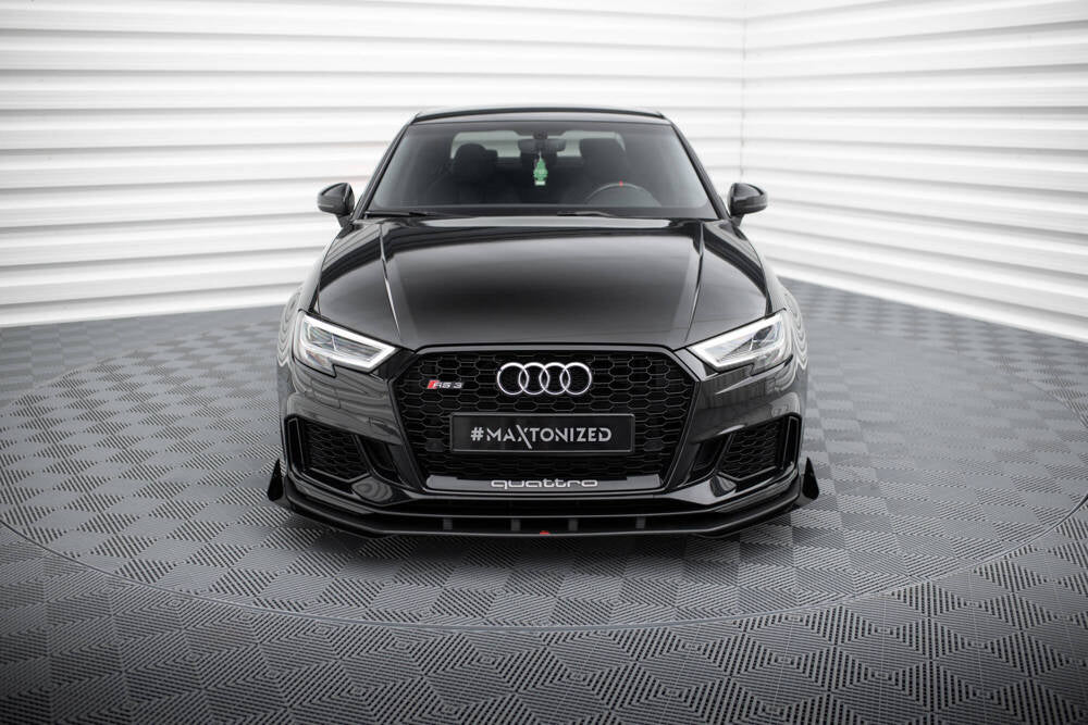 AUDI - RS3 8V FACELIFT - SEDAN - STREET PRO FRONT SPLITTER - V1 + FLAP ...