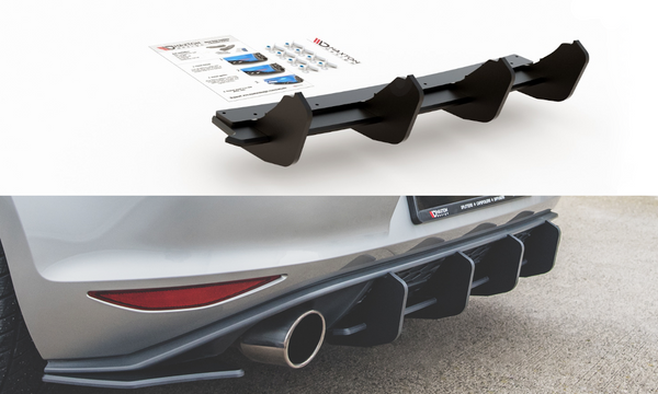 VOLKSWAGEN - MK7 GOLF GTI - REAR RACING DURABILITY DIFFUSER - V2 ...