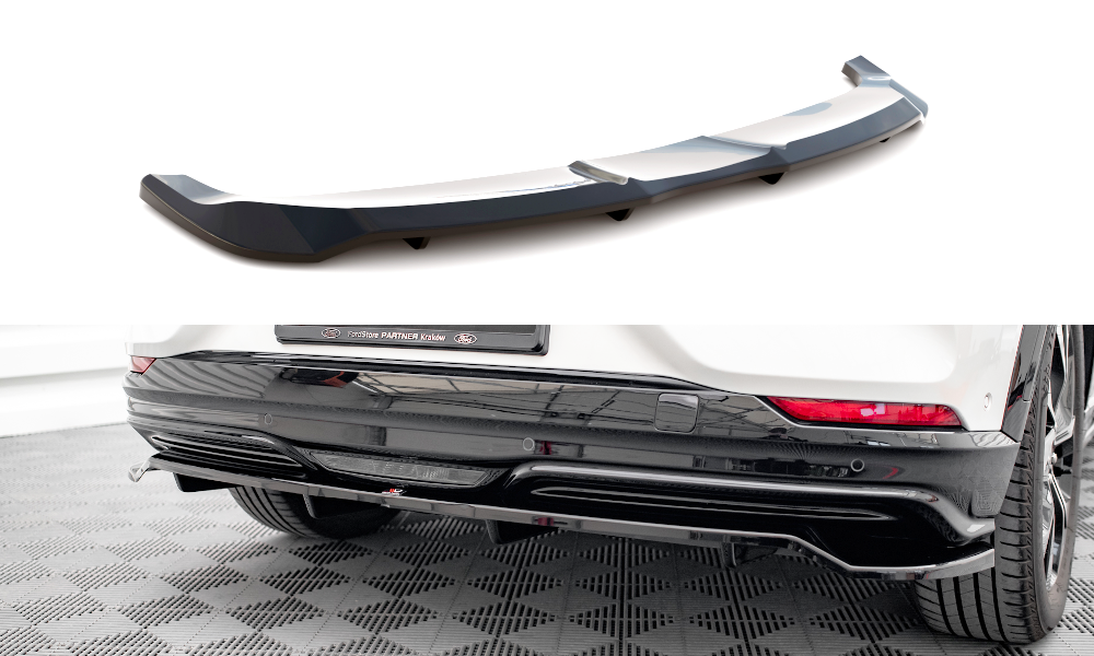 FORD MUSTANG - MACH-E - MK1 - CENTRAL REAR SPLITTER (WITH VERTICAL BAR ...