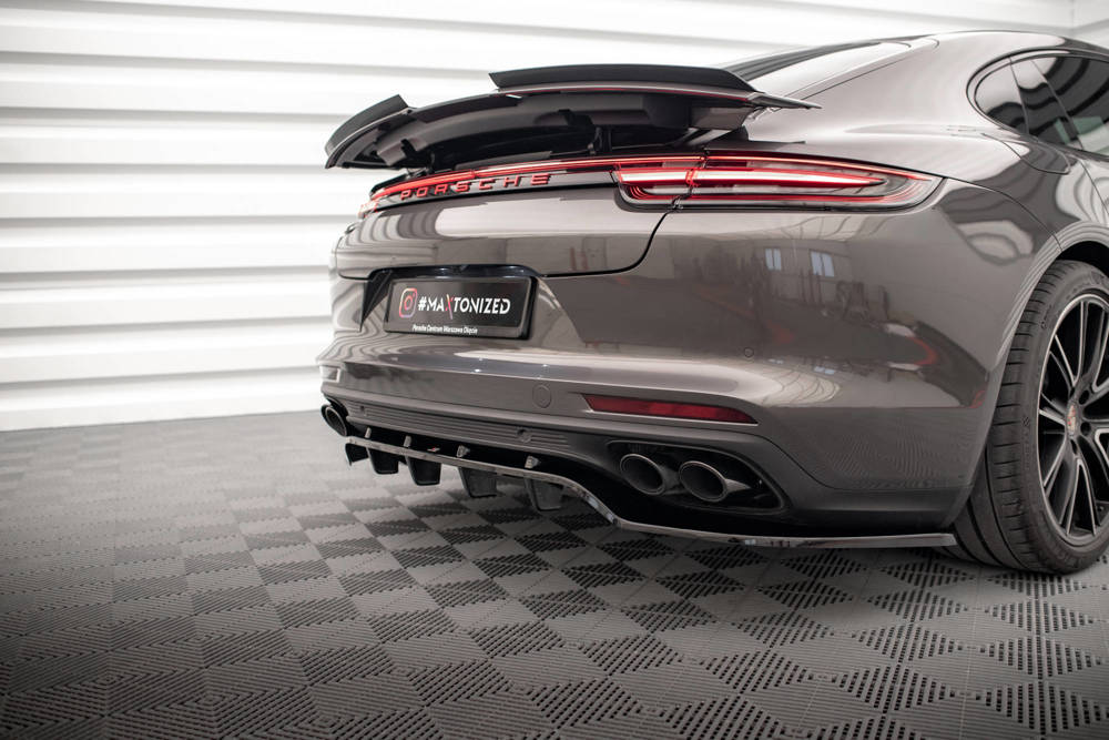 Porsche - Panamera 971 - E-HYBRID - CENTRAL REAR SPLITTER ( WITH BARS ...